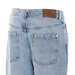 Brunello Cucinelli Baggy Tapered Fit Denim Trousers - Blue