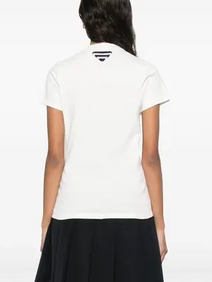 Prada Logo Print Jersey T-shirt - White