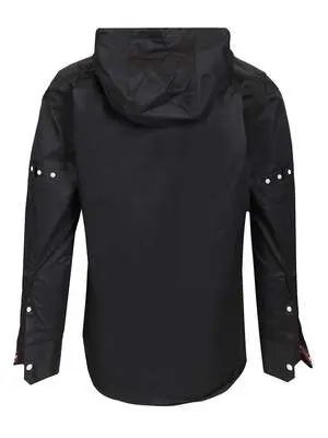 Thom Browne Nylon Hooded Shirt - Blue