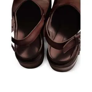 Miu Miu Buckle-fastening Strap Boots - Brown