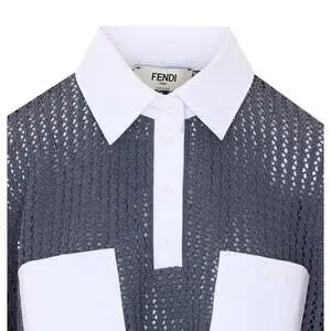Fendi Military Mesh Polo