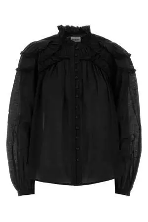 Isabel Marant Étoile Embroidered Cotton Blend Shirt