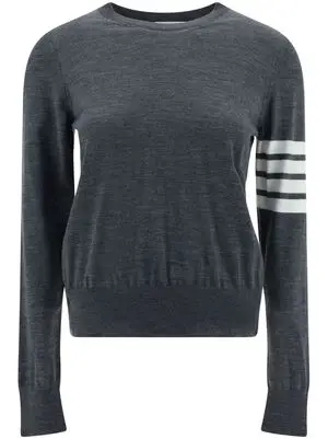 Thom Browne Relaxed Pullover In Merino Wool - Gray