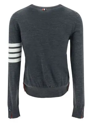 Thom Browne Relaxed Pullover In Merino Wool - Gray