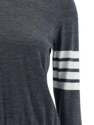Thom Browne Relaxed Pullover In Merino Wool - Gray