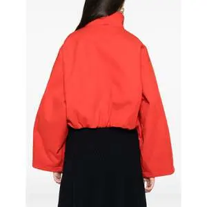 Alaïa Cropped Jacket With High Neck And Zip Fastening