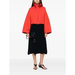 Alaïa Cropped Jacket With High Neck And Zip Fastening