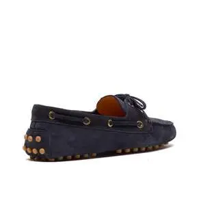 TOD'S Gommino Suede Boat Loafers - Blue