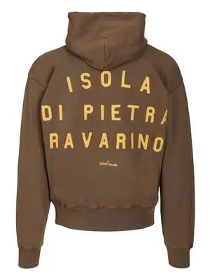 Stone Island Organic Cotton Oversized Hoodie With Drawstring