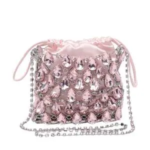 SELF-PORTRAIT Mini Crystal Chainmail Handbag