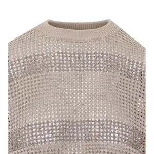 Brunello Cucinelli Perforated Knit Sweater