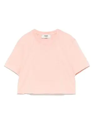 Fendi 3d Roma Cropped T-shirt - Multicolor