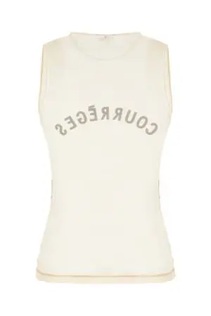 COURREGES Sleeveless Logo Top - Multicolor