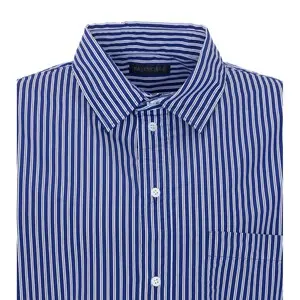 Balenciaga Logo Oversized Shirt - Blue