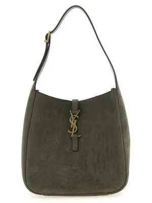Saint Laurent SAINT LAURENT Micro 'Le 5 À 7' Shoulder Bag In Hammered Nubuck Leather Gray