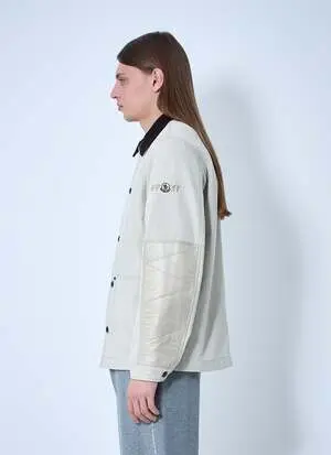 Moncler Frgmt Hiroshi Fujiwara Geike Cotton Twill Jacket With Corduroy Collar