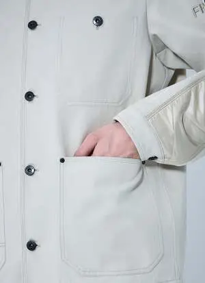 Moncler Frgmt Hiroshi Fujiwara Geike Cotton Twill Jacket With Corduroy Collar