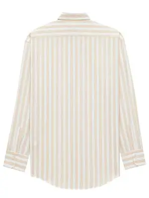 Saint Laurent Striped Cotton Cassandre Shirt - Multicolor