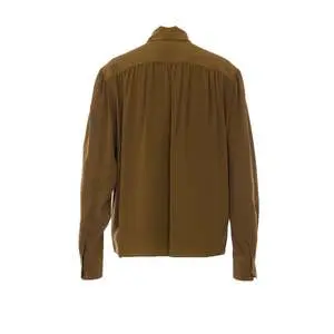 Saint Laurent Lavalliere Blouse - Green