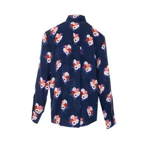 Fendi Silk Bouquet Print Long Sleeve Shirt