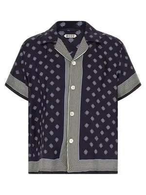 BODE Foyer Diamond' Shirt - Blue