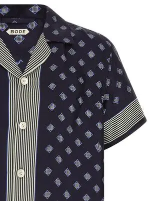 BODE Foyer Diamond' Shirt - Blue