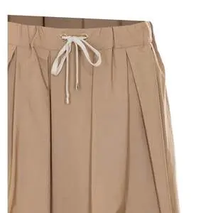 Max Mara Pineta Skirt A-line Flounce Cotton - Cream