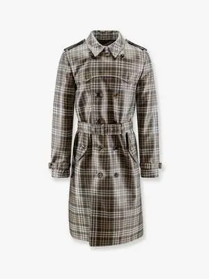 Burberry Foxfield Madras Trench Coat - Multicolor