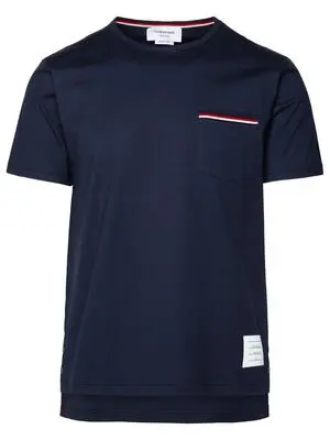 Thom Browne Navy Cotton T-shirt