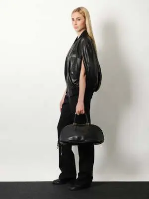 Balenciaga Bolero Bowling Medium Leather Bag
