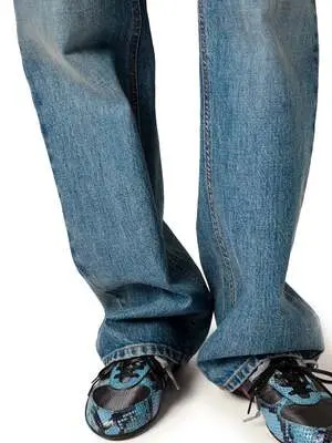 Miu Miu Straight Leg Jeans - Multicolor
