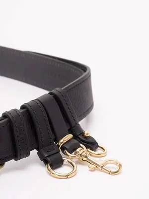 Miu Miu Leather Belt With Gold Tone Hardware - Multicolor
