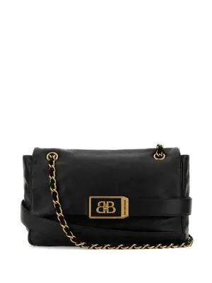 Balenciaga Modu Medium Flap Bag With Chain - Black