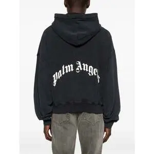 Palm Angels Skeleton Print Zip-up Hoodie