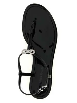 MACH &AMP; MACH Mach & Mach Double Bow Embellished Thong Sandals