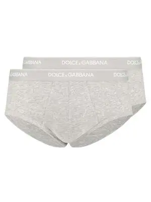 Dolce & Gabbana Bi-pack Briefs Brando - Gray