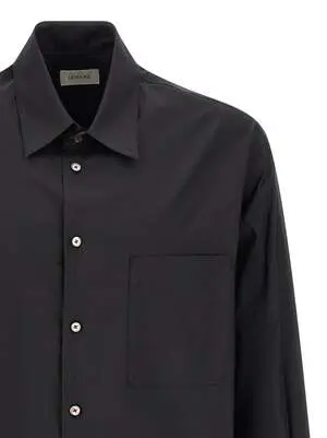 LEMAIRE Cotton And Silk Shirt - Black