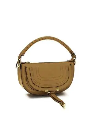 Chloé Marcie Mini Shoulder Bag In Smooth Calfskin - Brown