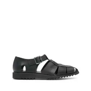 Paraboot Sandals With Side Buckle - Black