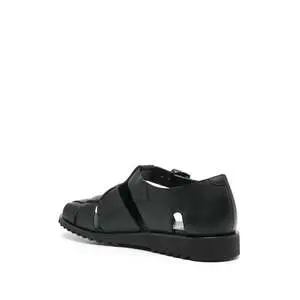 Paraboot Sandals With Side Buckle - Black