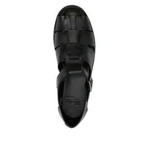Paraboot Sandals With Side Buckle - Black
