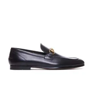Gucci Jordaan Loafers With Horsebit Detail - Black