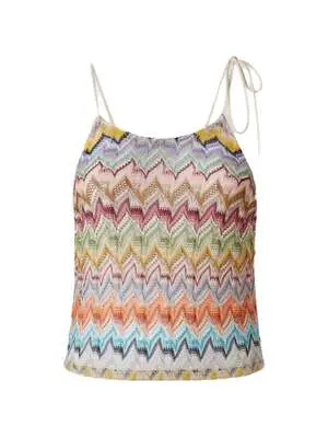 Missoni Sleeveless Twisted Neck Top - Multicolor