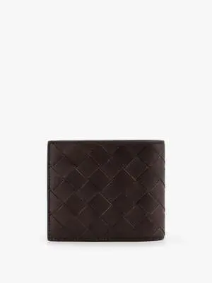 Bottega Veneta Leather Walllet With Intrecciato Motif - Multicolor