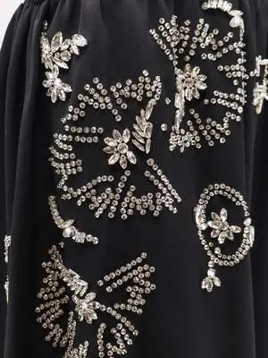Dries Van Noten Rhinestone Embellished Midi Skirt