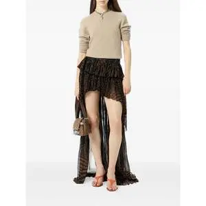 Blumarine Asymmetric Draped Skirt