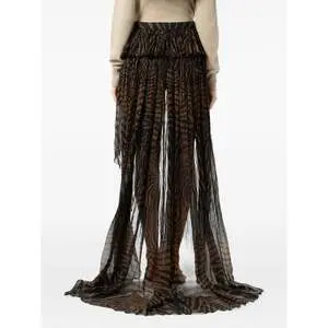 Blumarine Asymmetric Draped Skirt