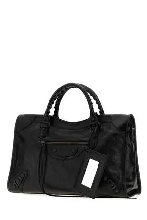 Balenciaga Leather Medium Le City Handbag - Black