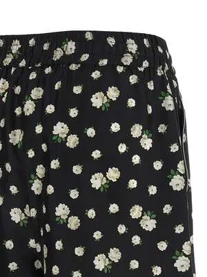 Dolce & Gabbana Fiorellini' Print Silk Twill Bermuda Shorts