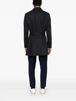 Herno Double-breasted Trench Coat - Blue